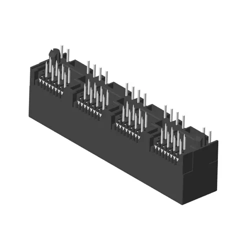 RJ45 52D 1X4 TAB-UP with lights,all plastic【crystal head female socket ...